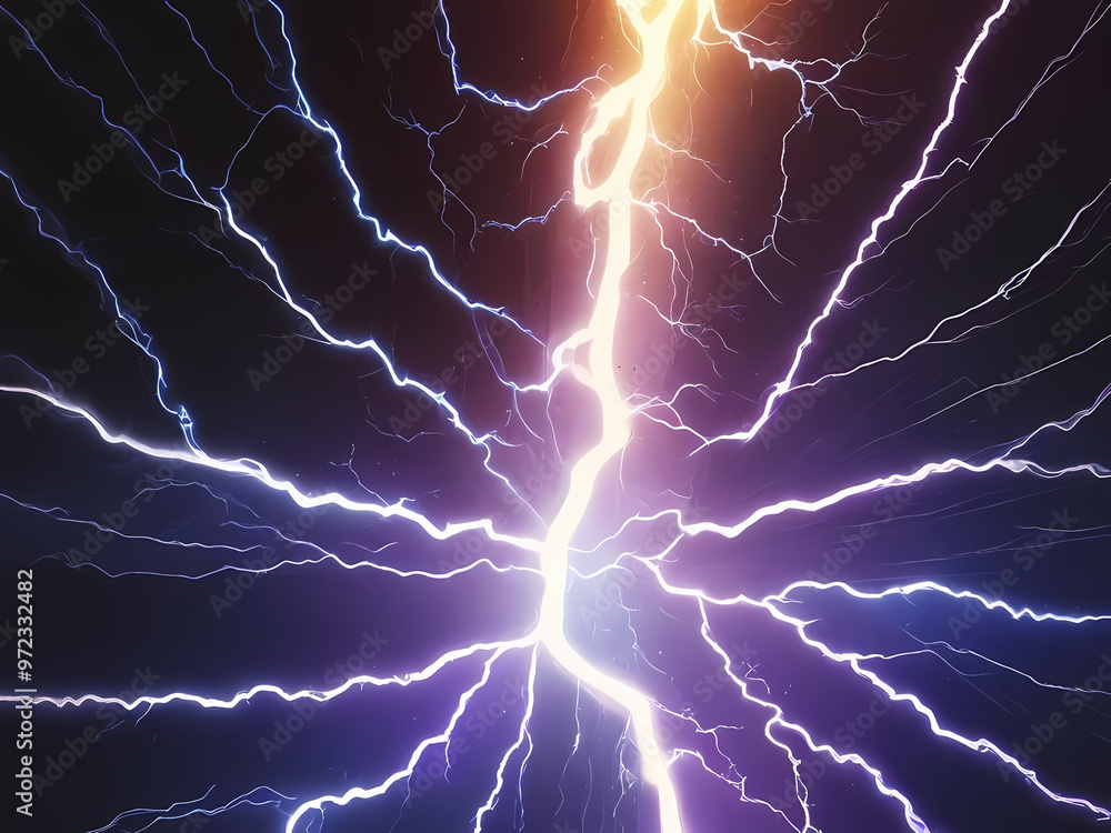 lightning bolt. Lightning flash bolt or thunderbolt. Blue lightning or ...