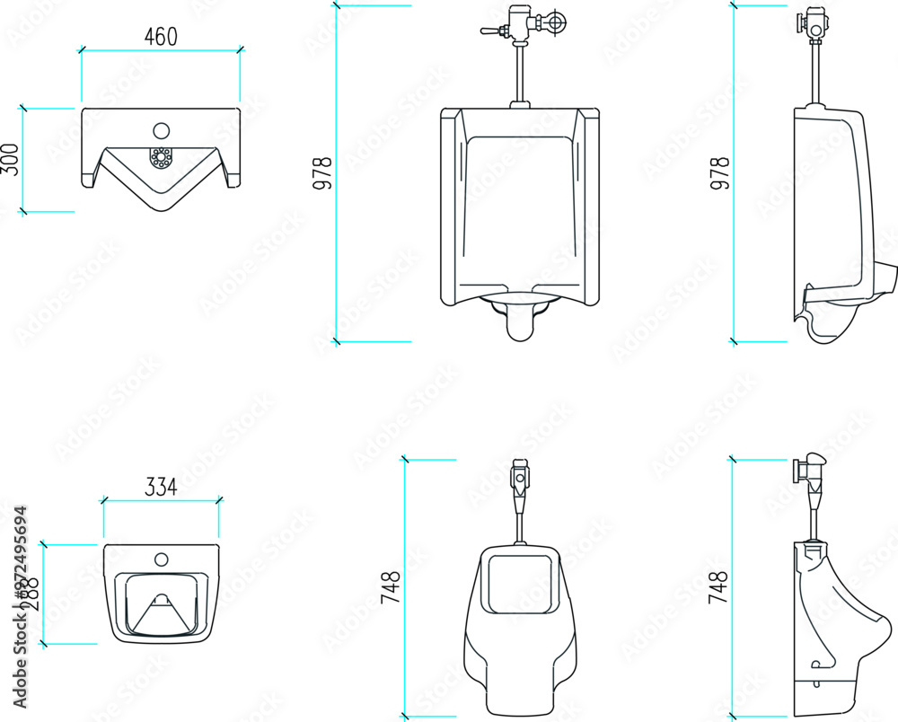 Vector sketch illustration of the silhouette of a monoblock image ...