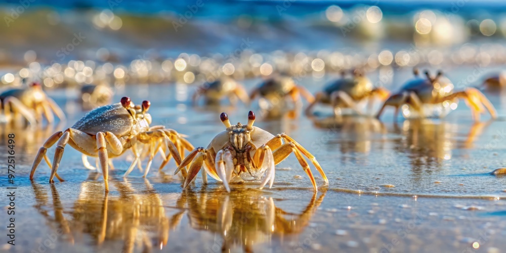 In the coastal zone, small, see-through crustaceans carve intricate ...