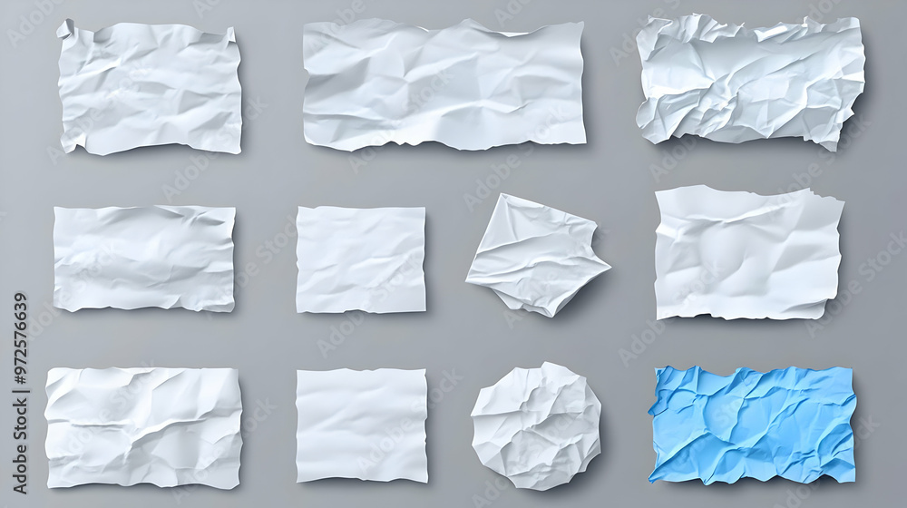 Crumpled Paper Textures and Backgrounds for Design Projects Stock ...