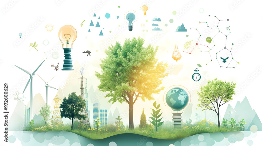 sustainable environmental friendly goal development green business ...