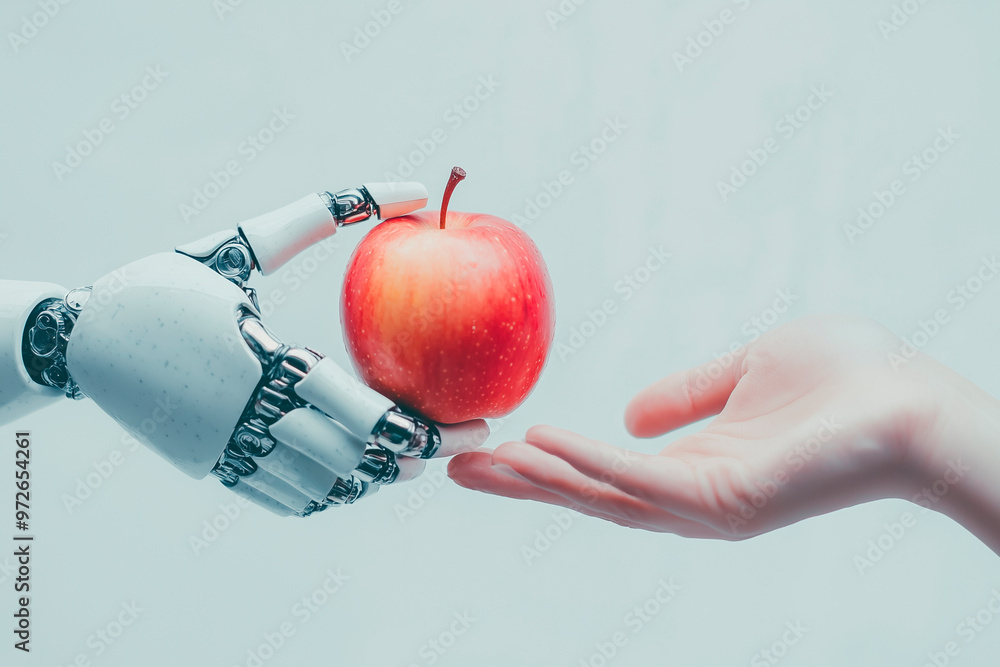 Apple as a symbol of knowledge transfer from human to robot, artificial ...