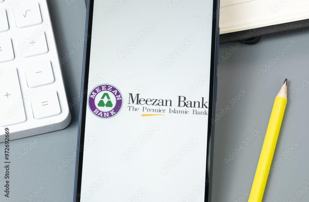 New York, USA - 30 August 2024: Meezan Bank Logo on Phone Screen ...