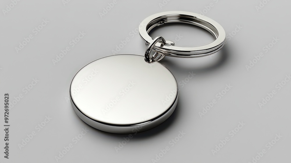 Blank keychain in round or rectangular shape, perfect for adding small ...