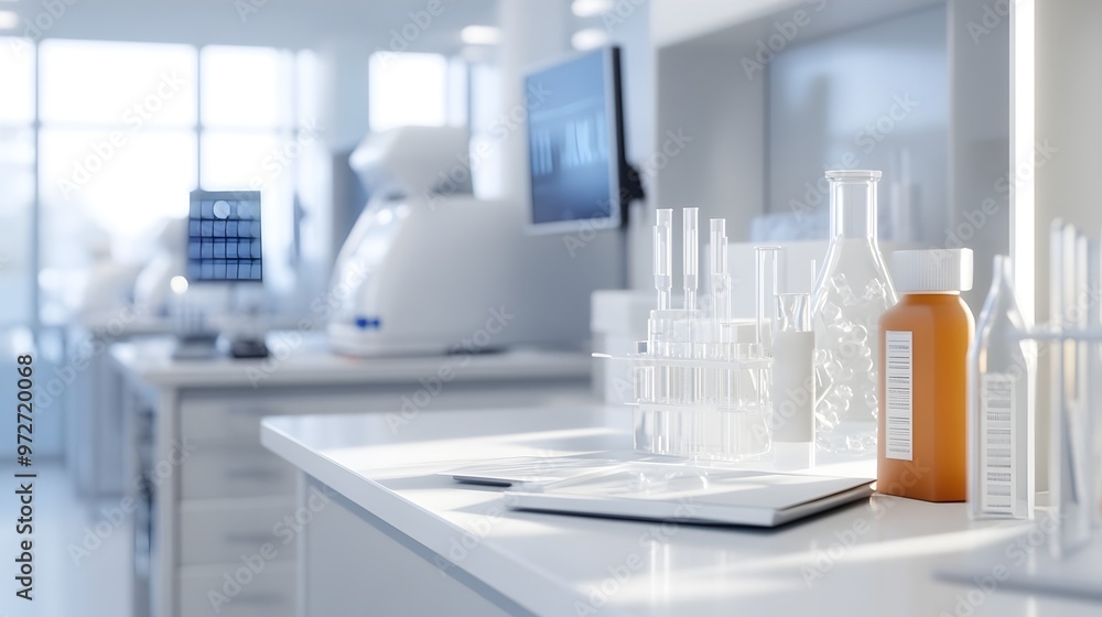 Cutting-Edge Genomic Sequencing Lab Immersive 3D Visualization of ...