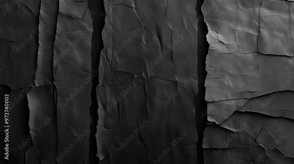 Black Torn Paper Texture Pack Stock Illustration | Adobe Stock
