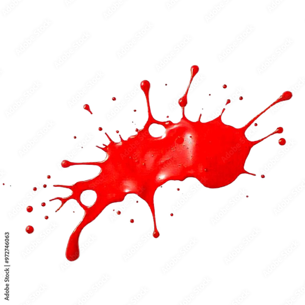 Abstract Blood splatter on Isolated transparent background png ...