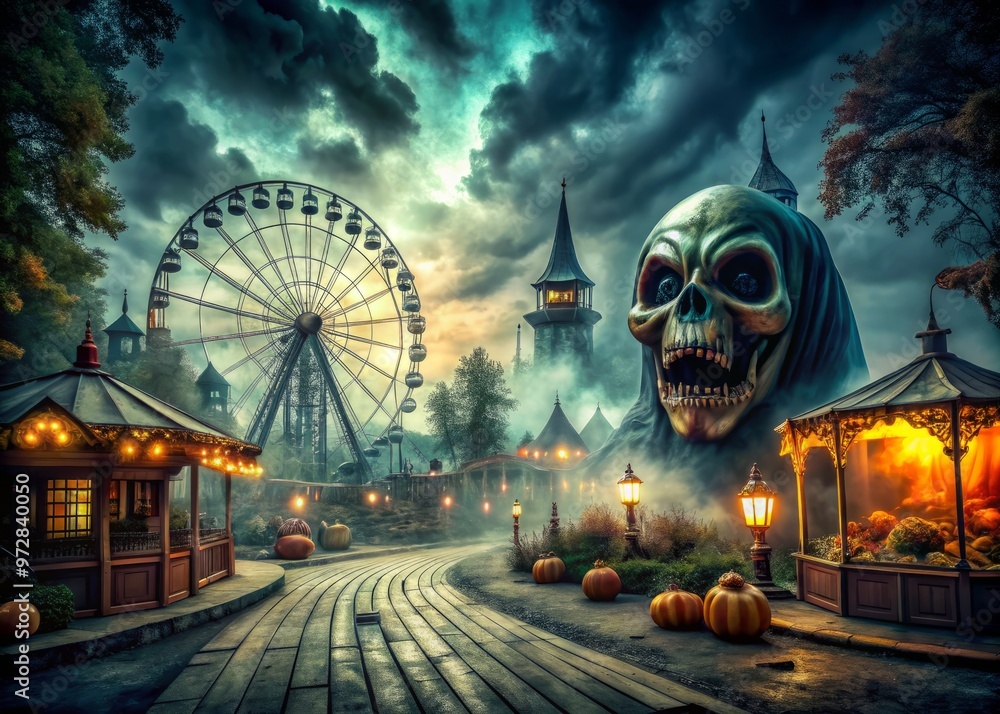 Eerie Dark Moody Mysterious Creepy Spooky Atmosphere Horror Amusement ...