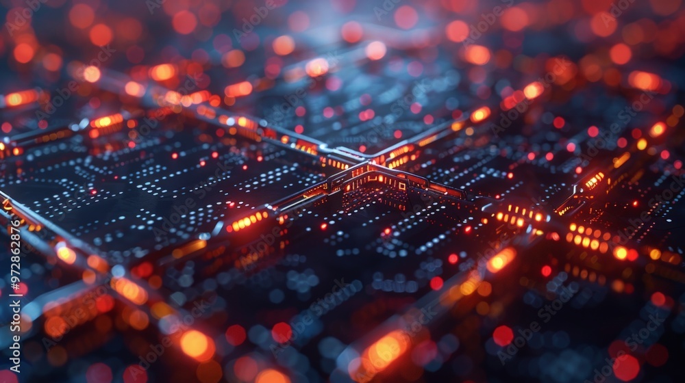 Blockchain Technology: Illustrate a digital concept showing the secure ...