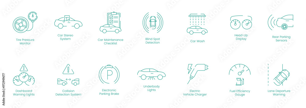 Tire Pressure Monitor, Car Stereo System, Car Maintenance Checklist ...