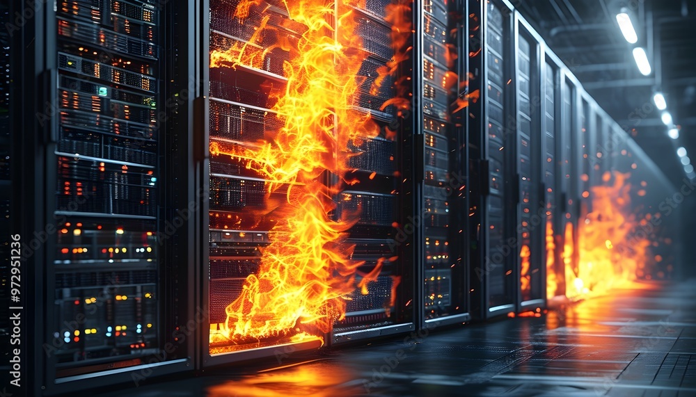 Electrical Fire Eruption in Server Rack: Showcasing the Perils of Data ...