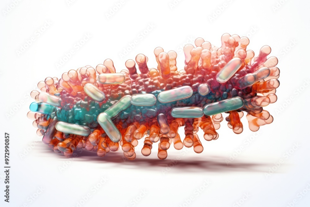 An artistic rendition of Mycobacterium tuberculosis bacteria ...