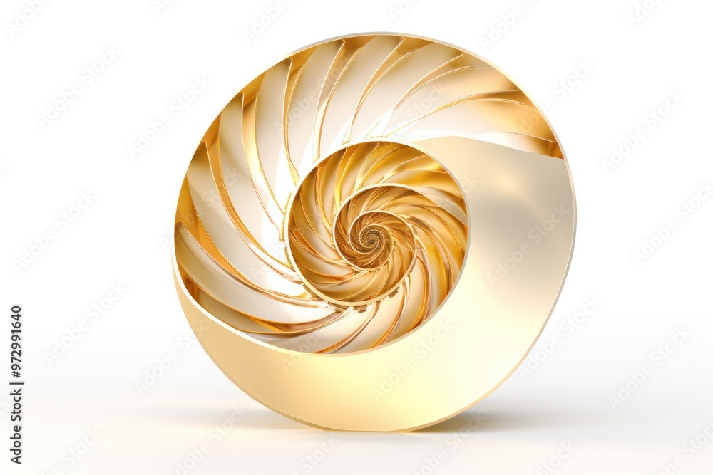 Golden ratio spiral with Fibonacci sequence numbers at each ...