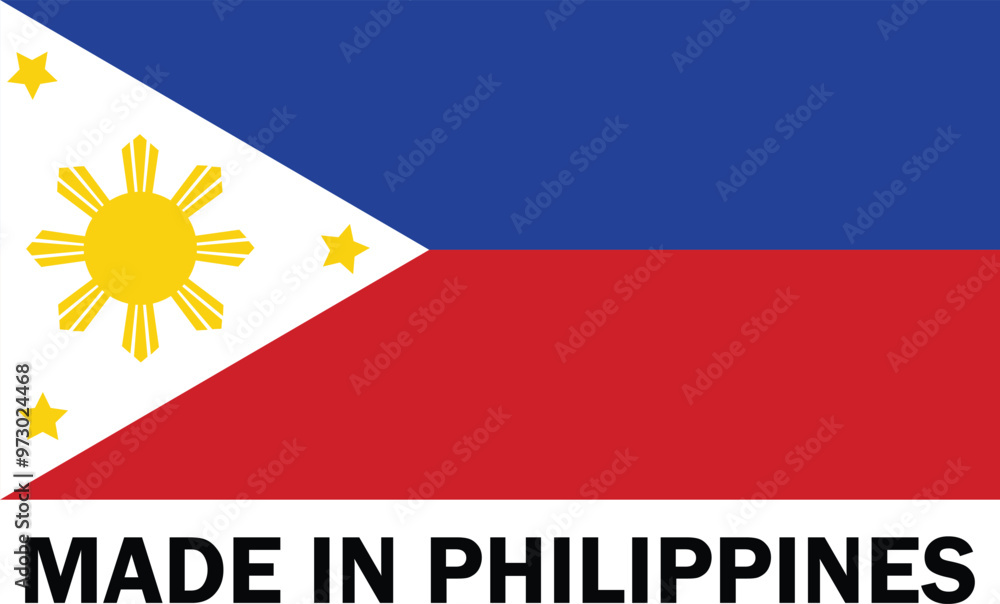 Made in Philippines, Make in Philippines, Manufacture sign, product ...
