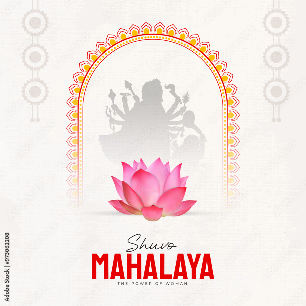 Mahalaya Social Media Post, Happy Mahalaya, Subho Mahalaya, Design with ...