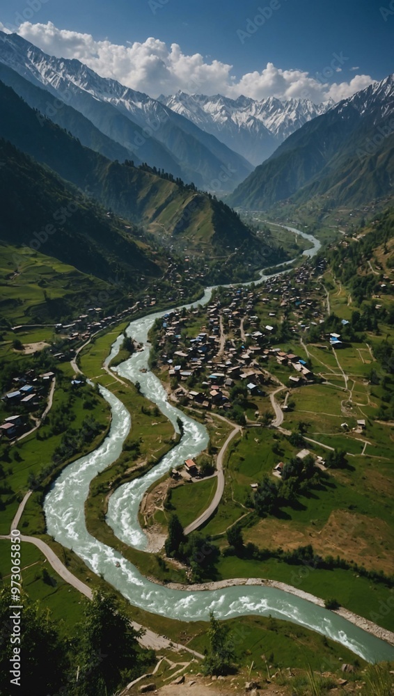 Doda district map illustration (Jammu and Kashmir, India). Stock ...