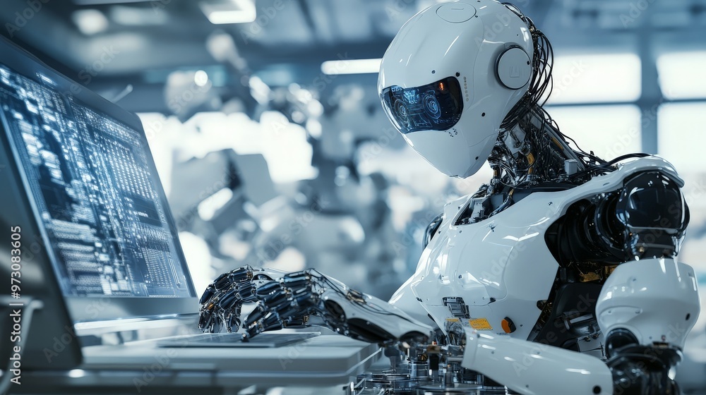 An Advanced Robotics Lab Showcasing Cutting Edge Robots With Ai