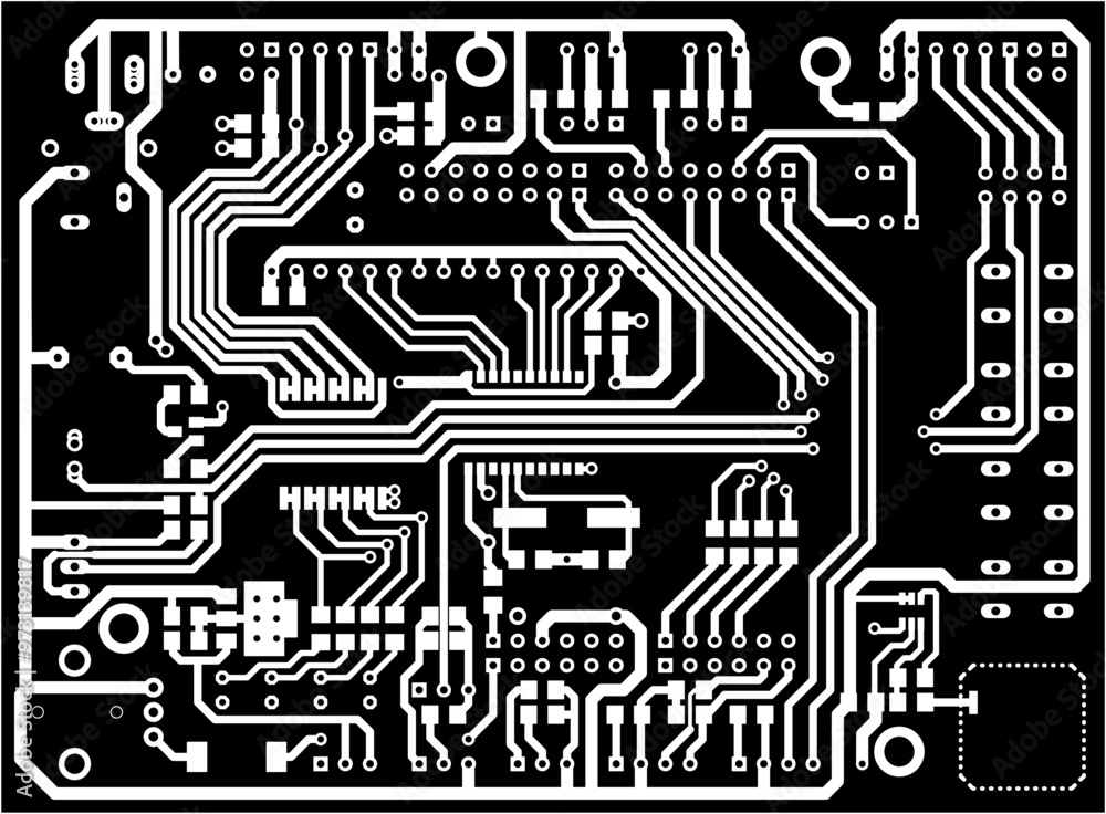 Tracing conductors of printed circuit board of electronic device ...