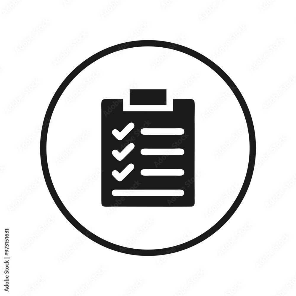 Check list, check mark, Check item, check mark icon vector logo ...