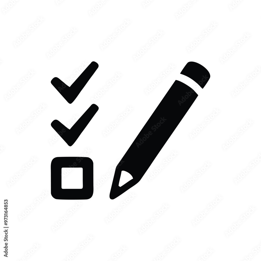 Check list, check mark, Check item, check mark icon vector logo ...