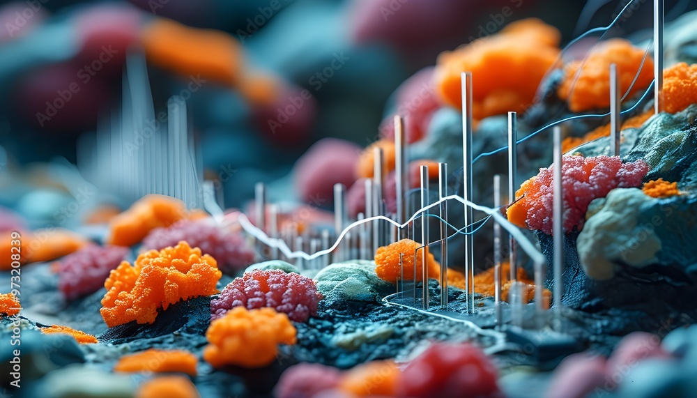 Visual representation of a financial ecosystem as a network of veins ...