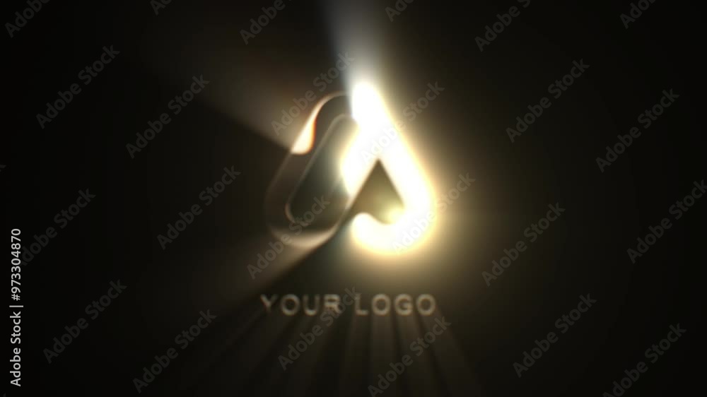 creative 3d new logo reveal animation template, Water electric splash glowing hyper energetic ...