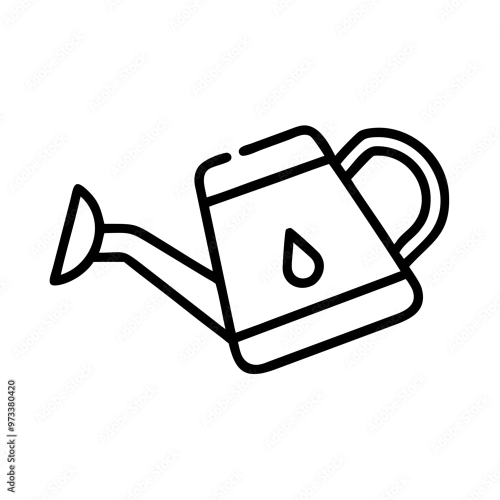 Regadera Silhouette Icon - Transparent Background Clipart Watering Can ...
