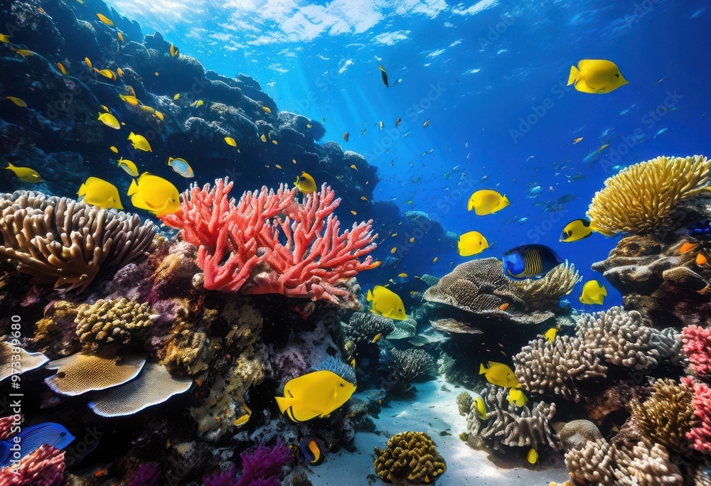 vibrant marine creatures displaying diversity underwater ecosystems ...