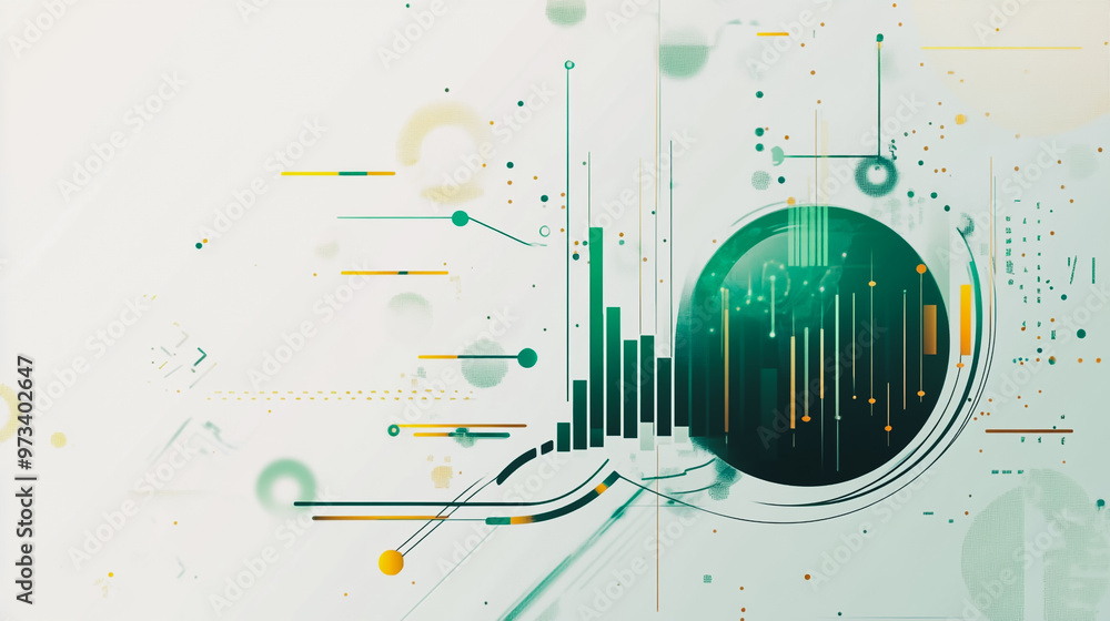 charts and graphs with statistics to innovative analyze business ...
