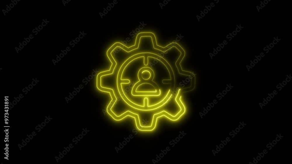 Personalization Icon in Video HD Neon Animation – Customization and ...