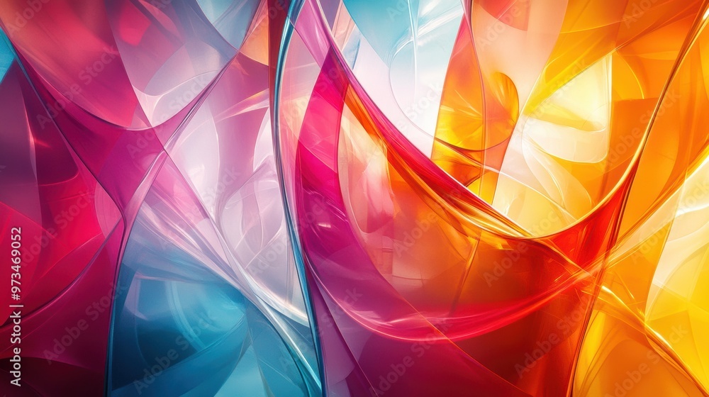 innovation diversity, a vibrant mix of colors and shapes on the banner ...