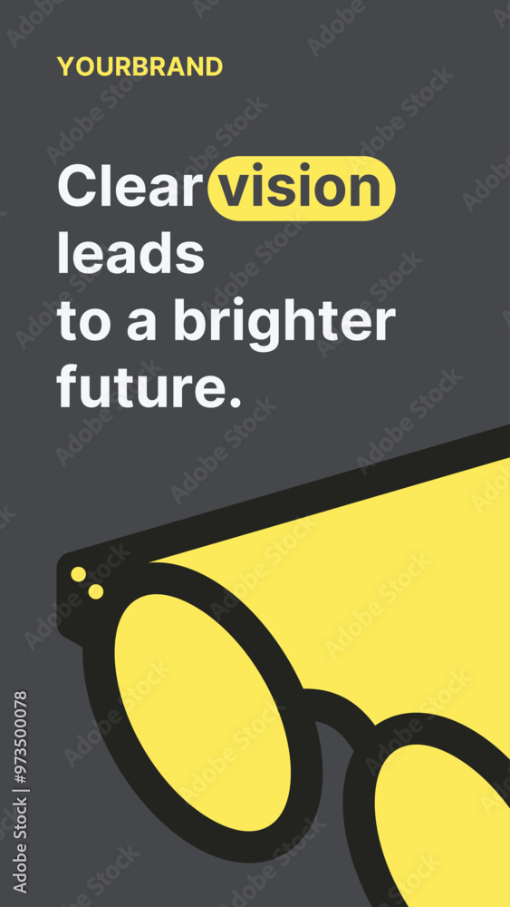 Vision and Future Social Media Post Template with Eye-Catching Graphic ...