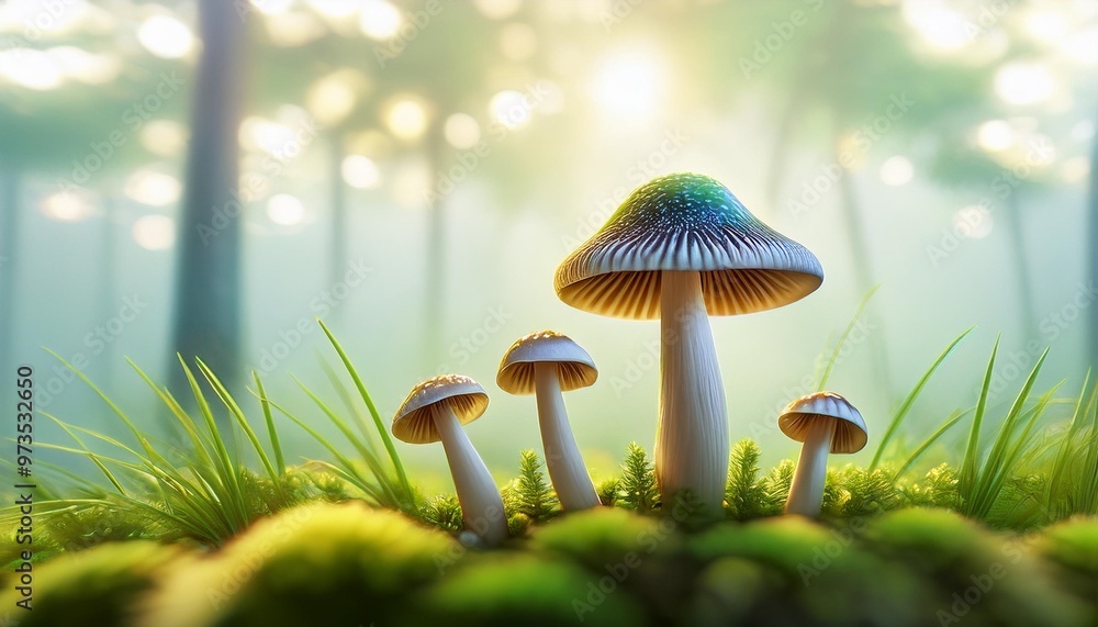 psilocybin mushroom in the grass growth of psilocybin hallucinogenic ...