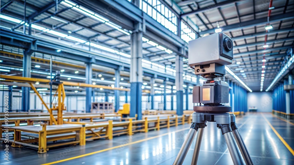 3D scanner capturing product dimensions for quality assurance ...