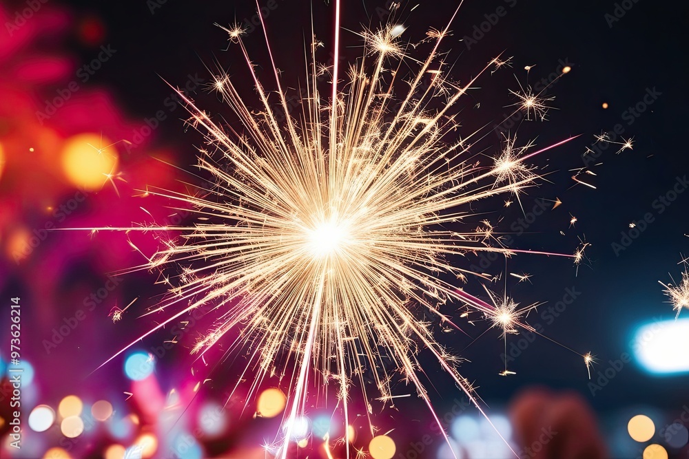 Dynamic Sparkler Burst: Energetic Light Effect for Festival ...