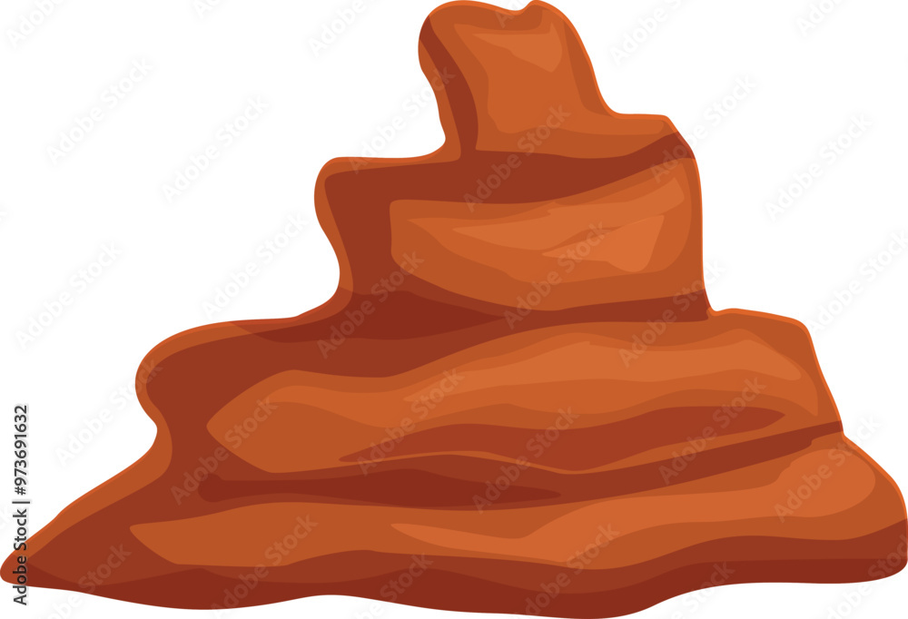 Big pile of steaming poop cartoon style drawing, isolated vector ...