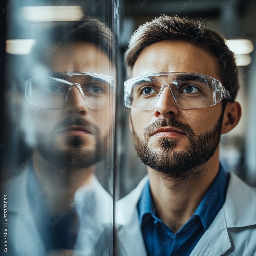 Engineer comparing two products side by side for quality comparison ...