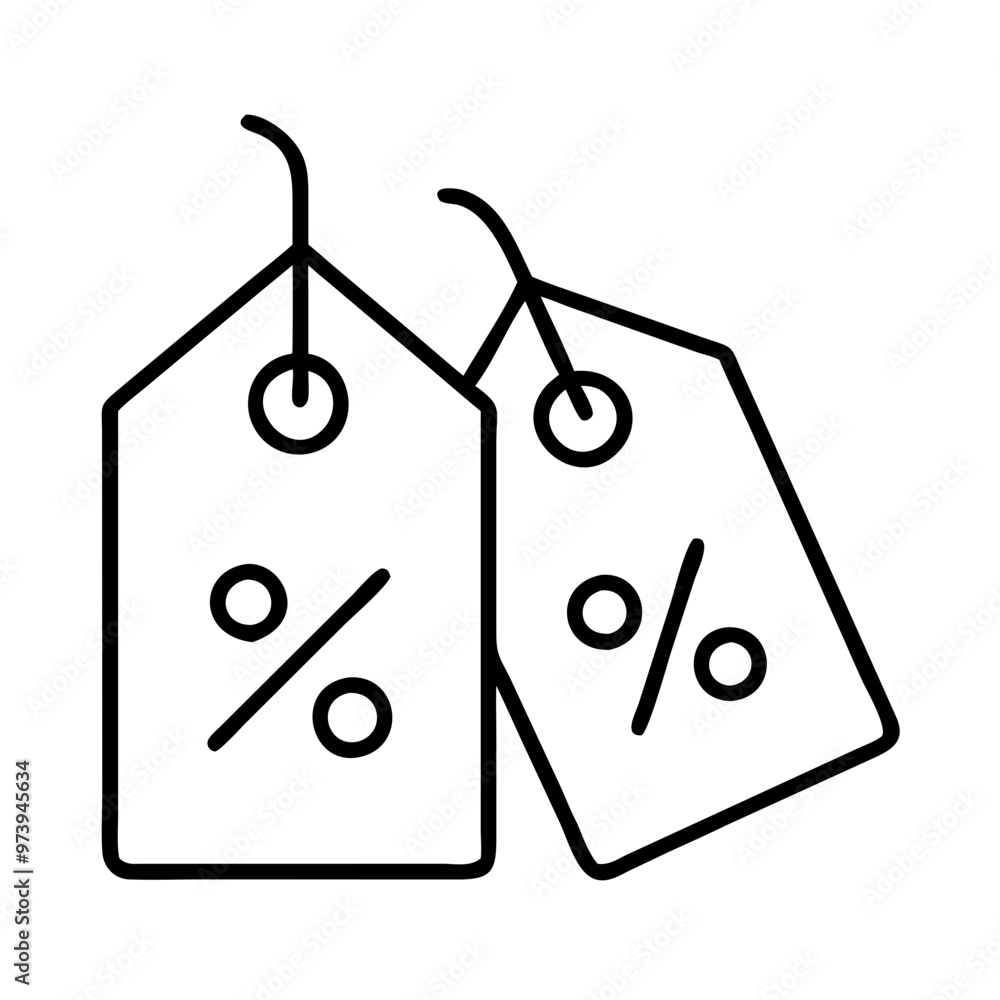 Price Comparison Icon On A Transparent Background, Two Discount Price ...