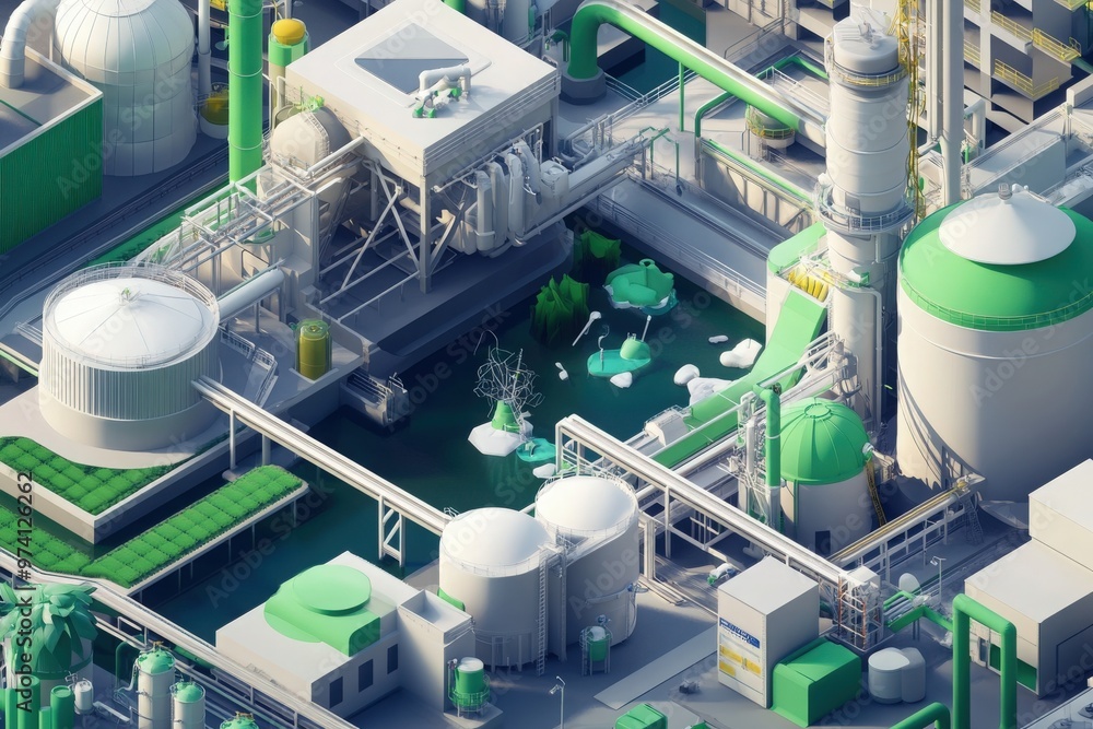 Green technology system for managing biochemical waste. Feature ...