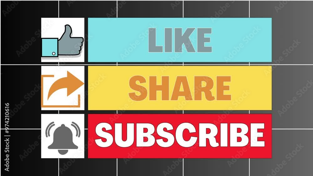 like share subscribe short intro, subscribe blinking clips with black ...