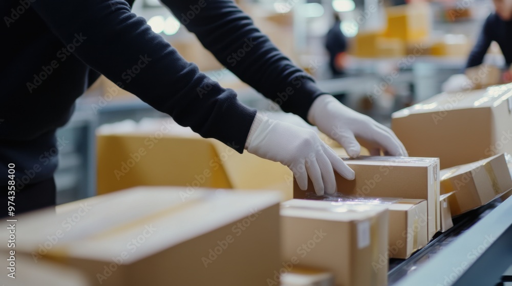 E-Commerce Returns Processing: Staff Handling and Sorting Returned ...