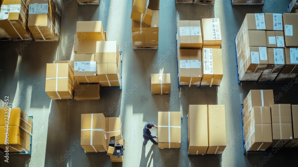 International Shipment Preparation: Staff Organizing and Labeling ...