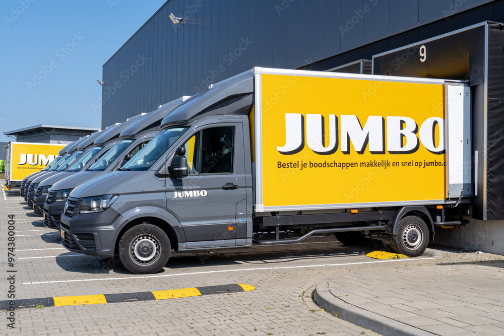 Zwolle, Netherlands -September 1, 2024: Jumbo Volkswagen Crafter ...