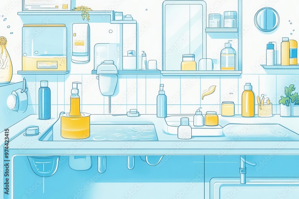 Day-to-day diagram offering advice on proper water consumption habits ...