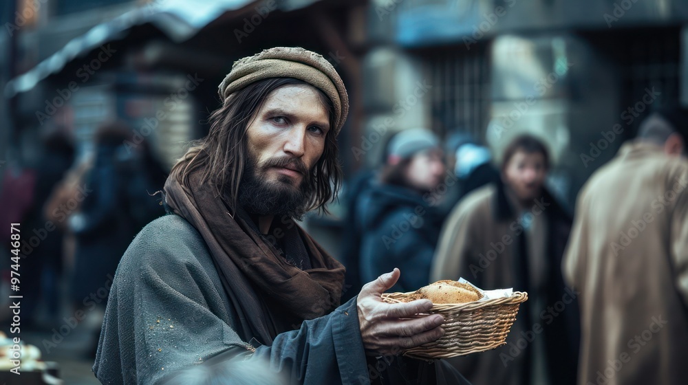 Jesus Christ known for kindness and selflessness feeds the poor Central ...