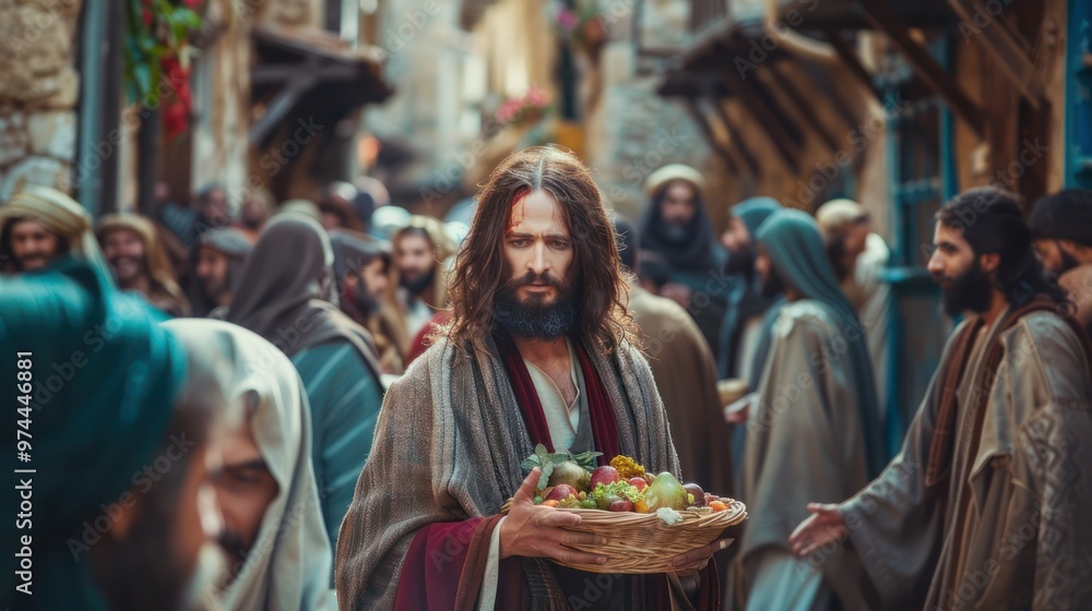 Jesus Christ known for kindness and selflessness feeds the poor Central ...