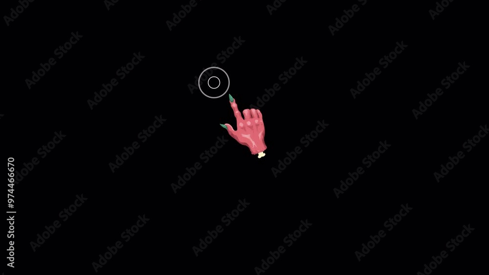 Fantasy Click Animation Icons: Witch, Monster, devil, Hand Cursors ...