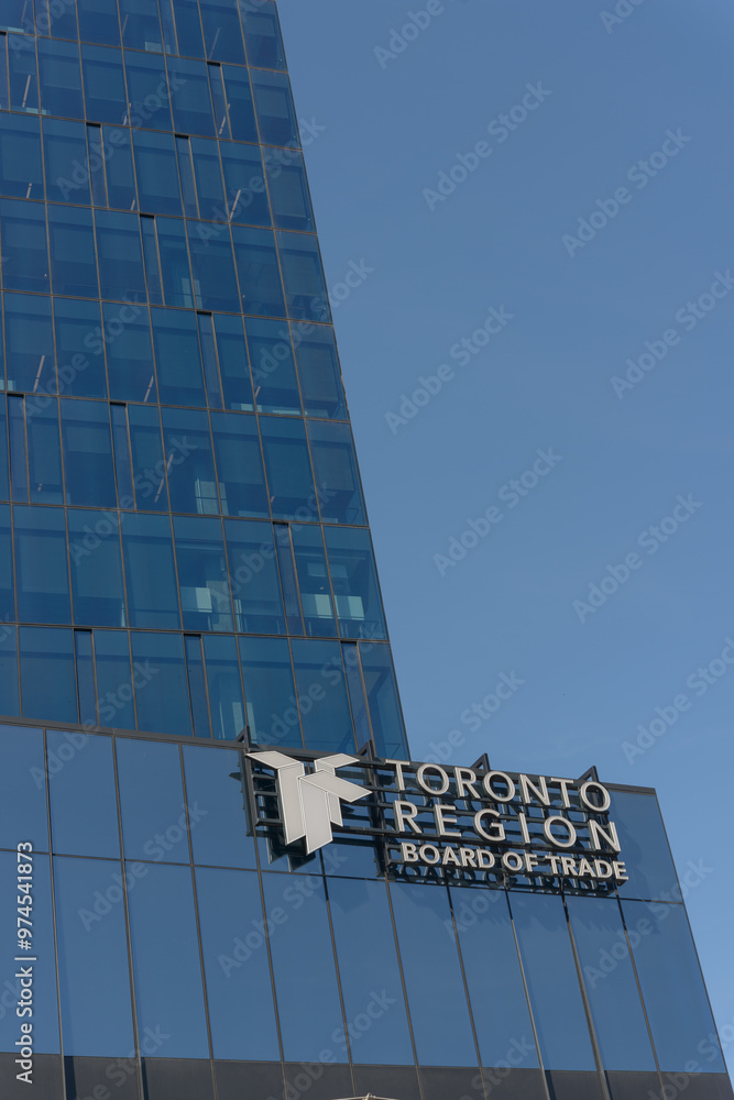 exterior building facade and sign of Toronto Region Board of Trade, a ...
