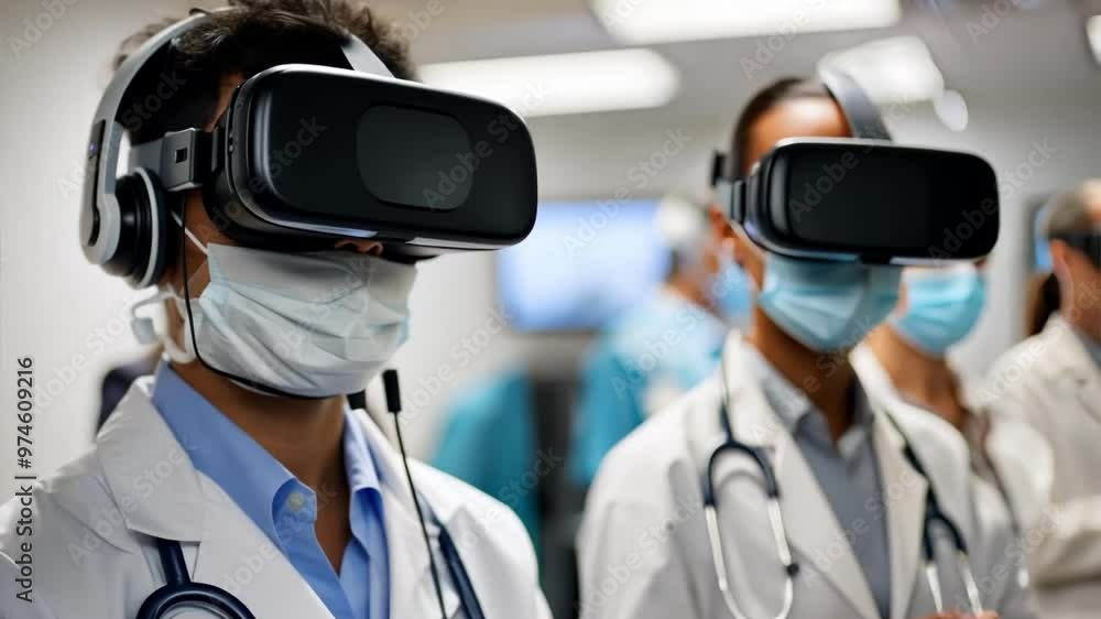 Virtual Healthcare Revolution: Doctors in VR Headsets Immerse in the ...