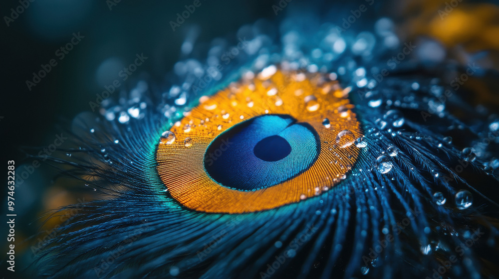 beautiful peacock feather symbol of Hindu god Lord Krishna. Krishna ...